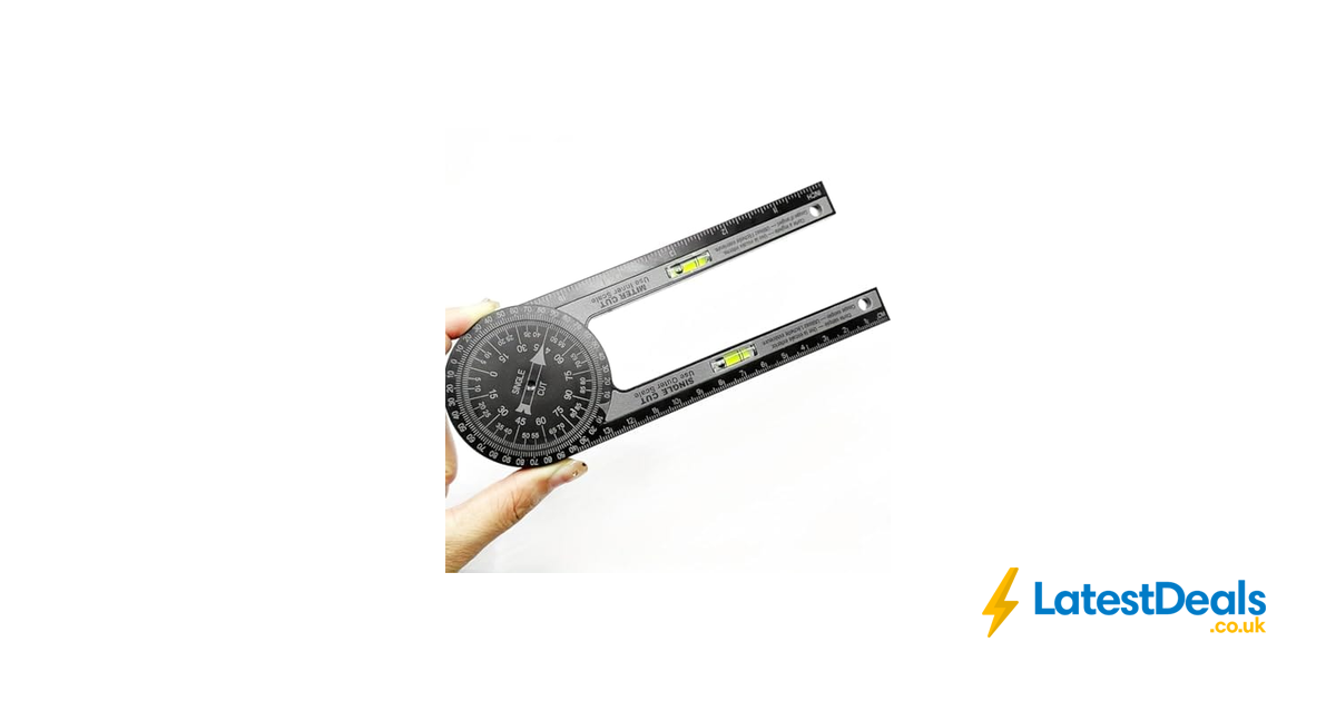 Black Angle Finder Tool 360 Rotating Protractor, £2.27 at Amazon