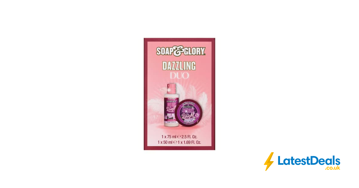 Soap & Glory Dazzling Duo 2 Piece Body Wash & Butter Gift Set, £5.20 at ...