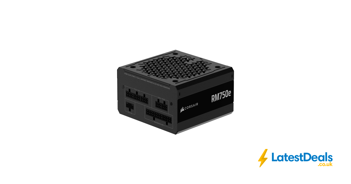 CORSAIR RM750e Modular ATX Power Supply, Cybenetics Gold Efficiency, £ ...