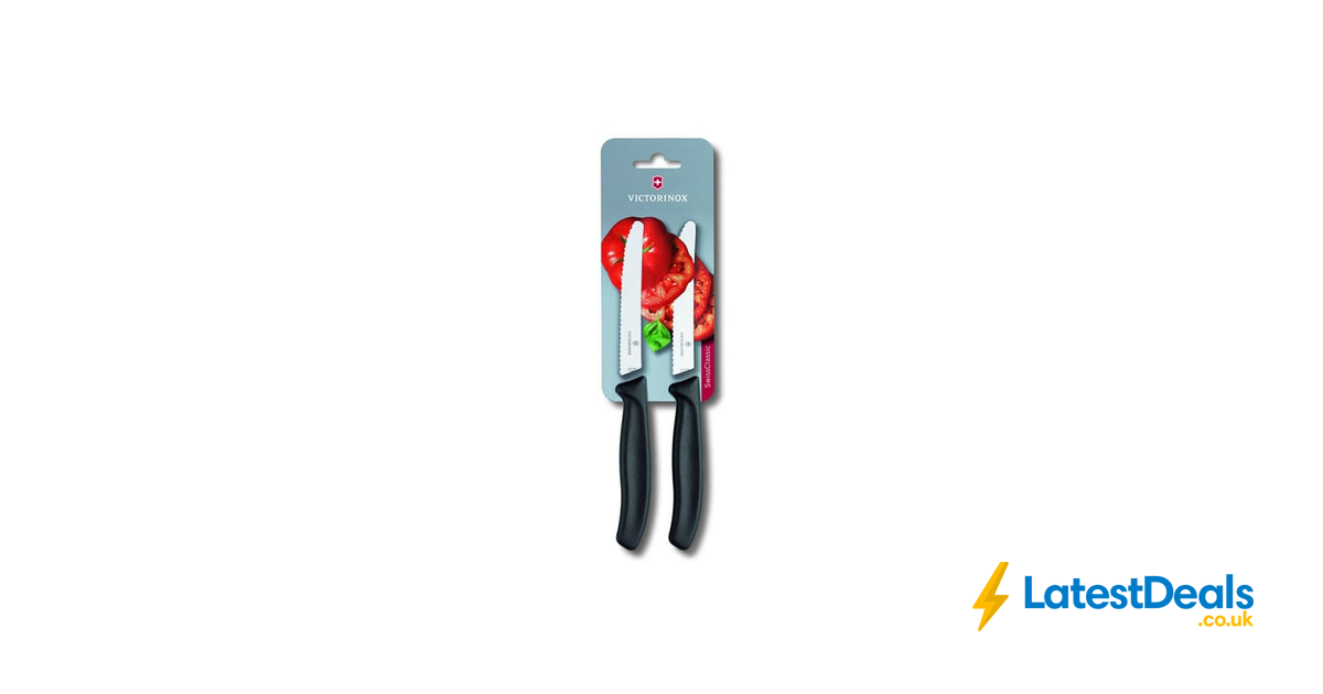 Victorinox Serrated Paring & Tomato Knife, Black 11cm, £8.40 at Ocado