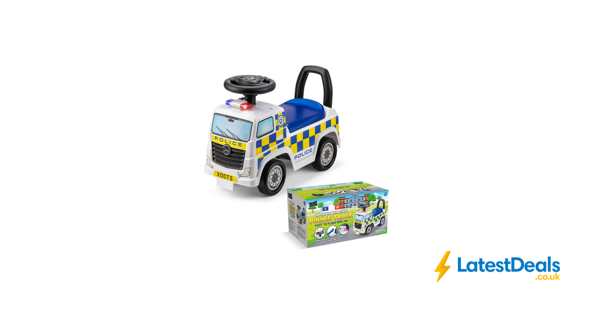 Xootz Mercedes Benz Police Foot to Floor Ride on Car, £25.19 at Amazon