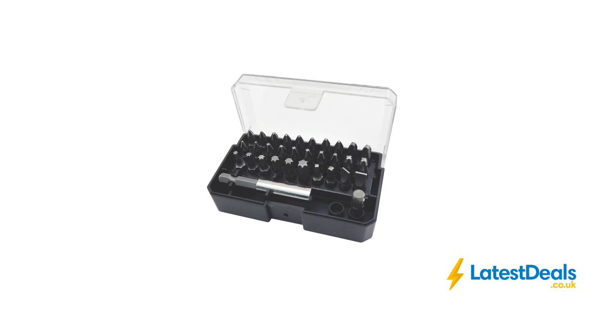 32-Piece Hex Shank Screwdriver Bit Set, £4.49 at Screwfix