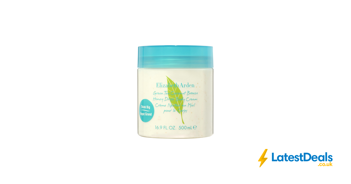 Elizabeth Arden Green Tea Coconut Body Cream, 500ml Hydrating Fragrance ...