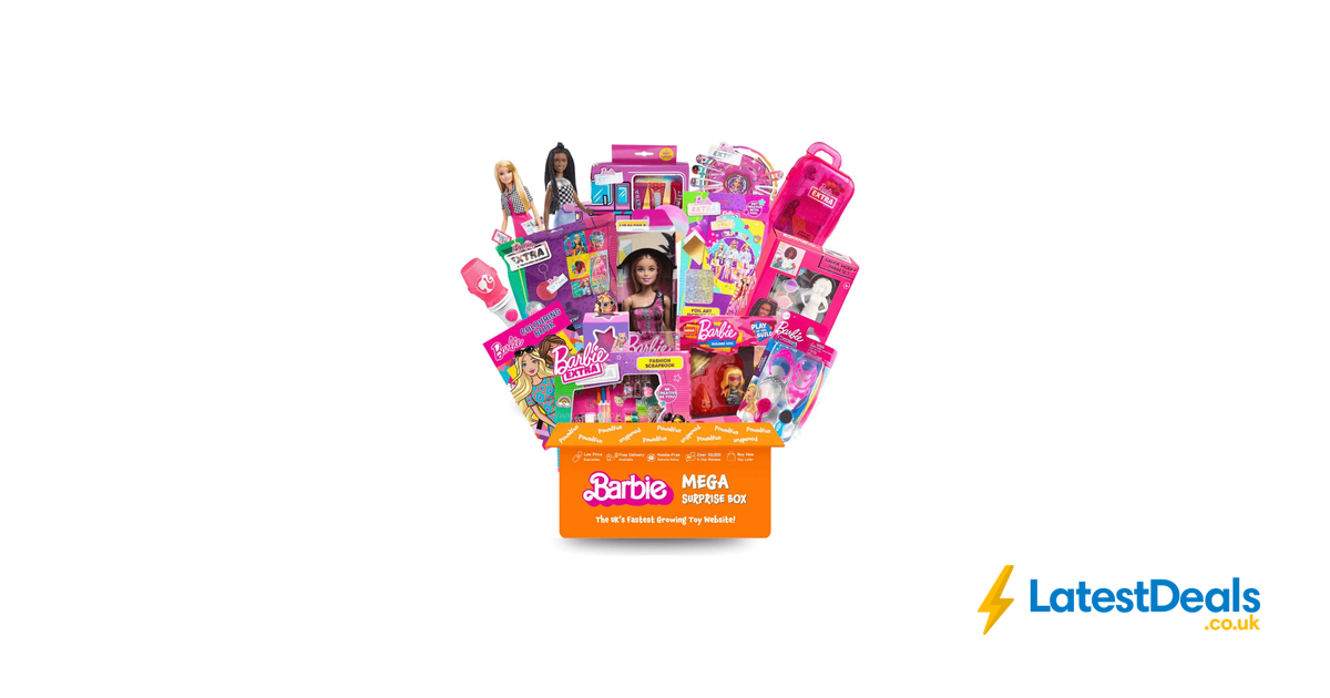 Barbie Mega Surprise Box, 9+ Items, Dolls, Accessories, Tattoos ...