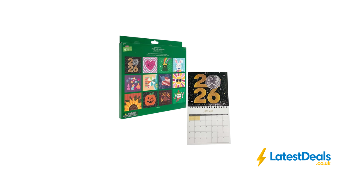 2026 Handmade Diamond Art Calendar, Office Wall Planner, £4.50 at Amazon