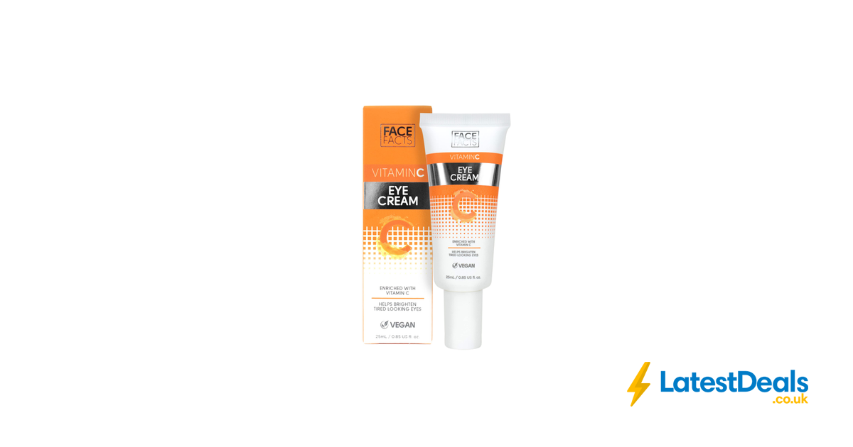 Face Facts Vitamin C Eye Cream | Hydrate & Brighten | Vegan | 25ml, £1. ...