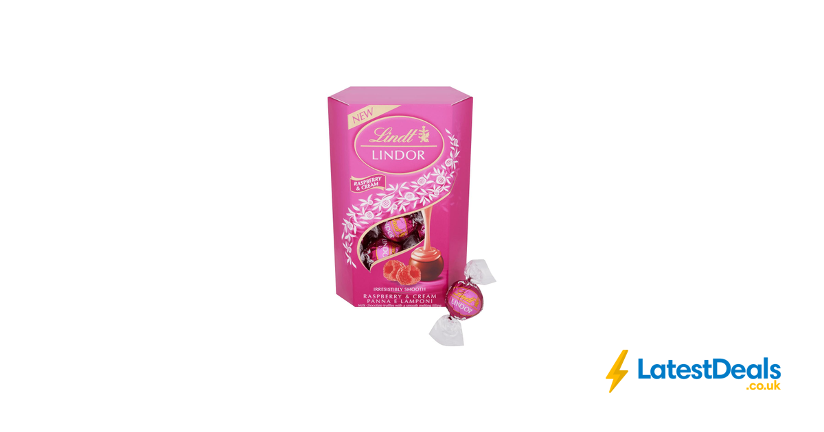 Lindt Lindor Raspberry Cream Chocolate Truffles 200g Gift Box, £5 at Amazon