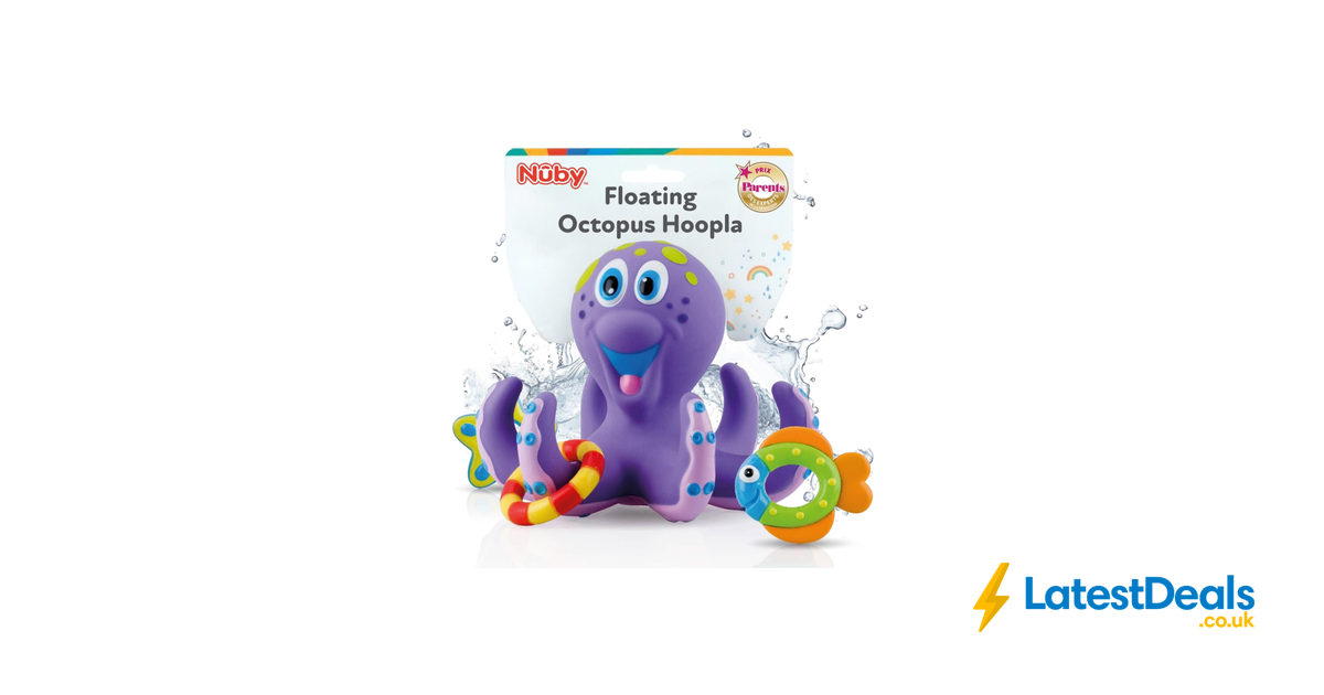 Nuby Octopus Bath Toy - Sensory Development with 3 Rings, £7.13 at Amazon