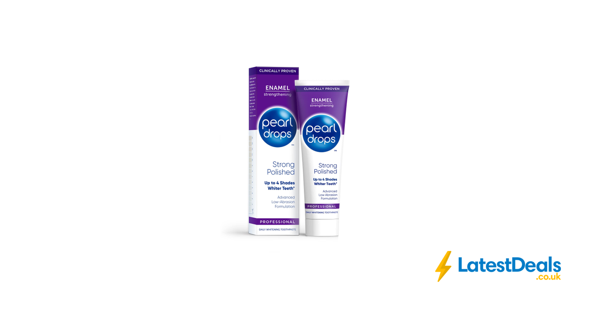 Pearl Drops Strong White Toothpaste, Polished Mint, 75ml, £3.15 at Amazon