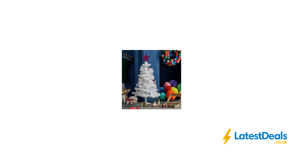 Argos Home 3ft Small Christmas Tree - White, £4 at Argos