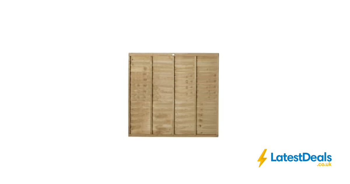 Forest Garden Pressure Treated Overlap Fence Panel - 6 X 5ft, £35 at Wickes