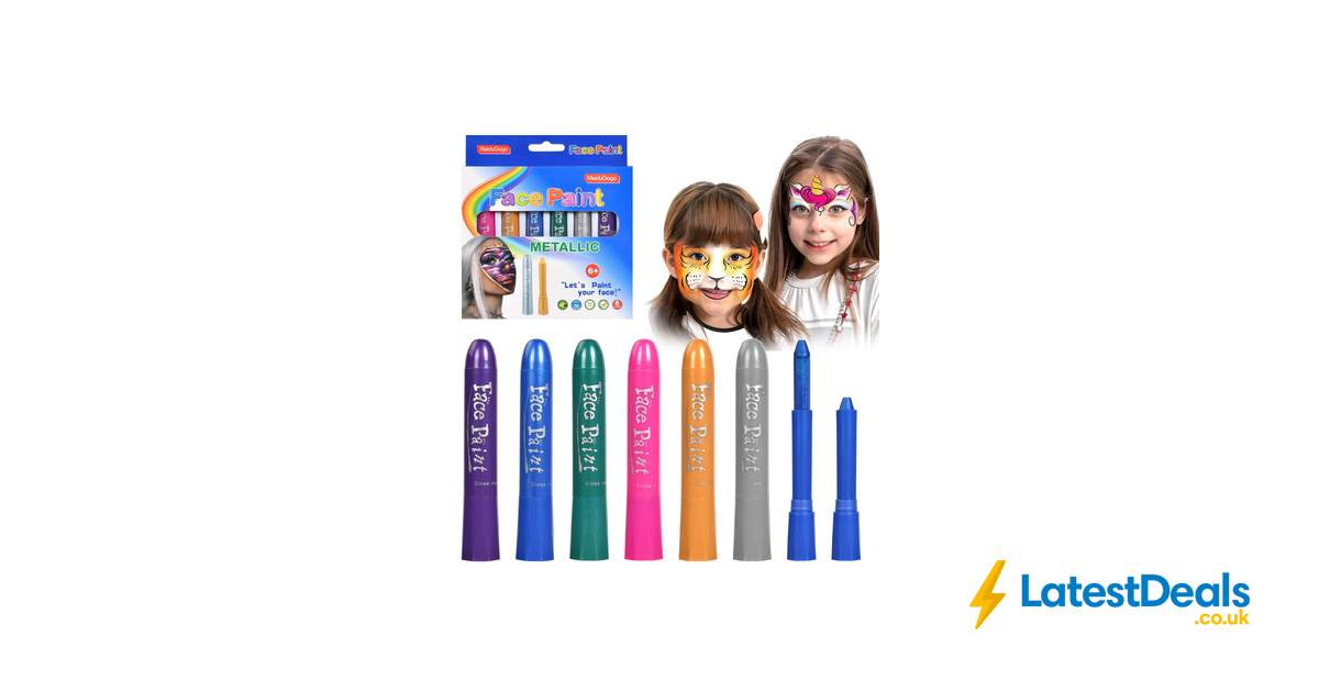 Aomig 6-Color Kids Face Paint Crayons Kit Non-Toxic, £2.99 at Amazon