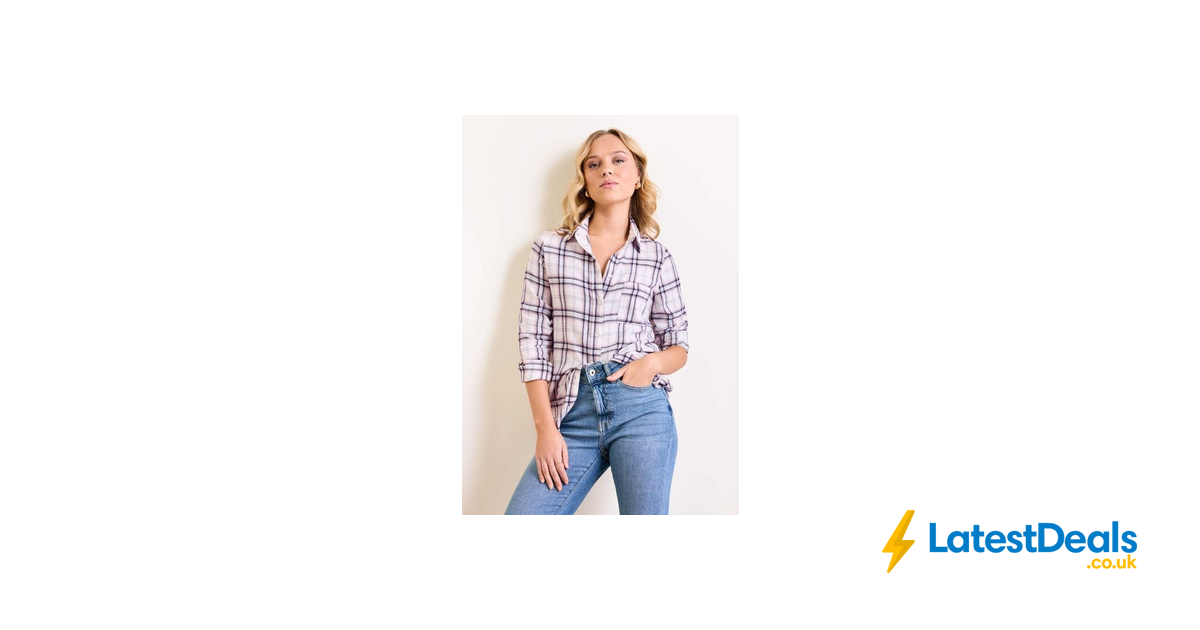 Womens Pink Long Sleeve Check Shirt, £12.80 at Peacocks