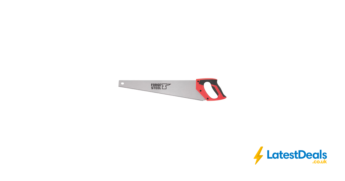 Forge Steel 7tpi Wood Hand Saw 20" (500mm) (121KY), £2 at Screwfix