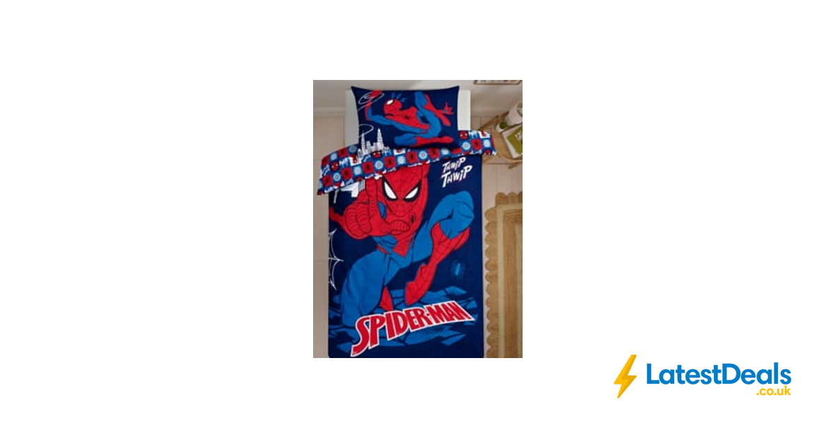 Marvel Spider-Man Navy Reversible Duvet Set Double, £16.97 at ASDA