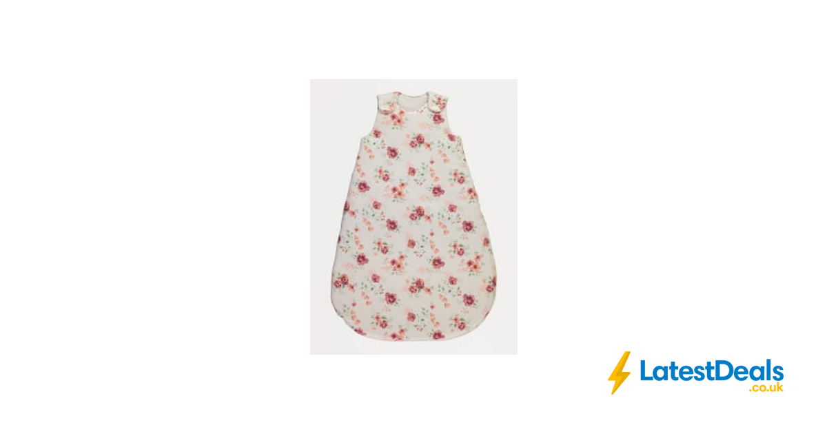 Pink Floral Rose Sleeping Bag 3.5 Tog, £6 at ASDA