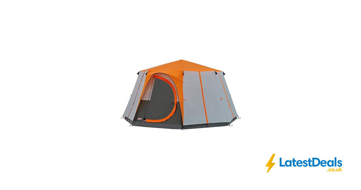Coleman Tent Octagon, 6 Man Festival Dome Tent, 6 Person Family Camping ...