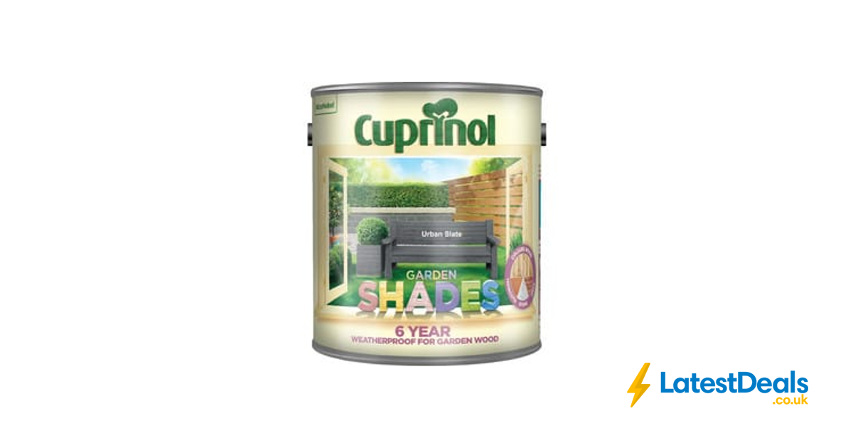 Cuprinol Garden Shades Exterior Paint 2.5L Urban Slate, £20.19 at ...